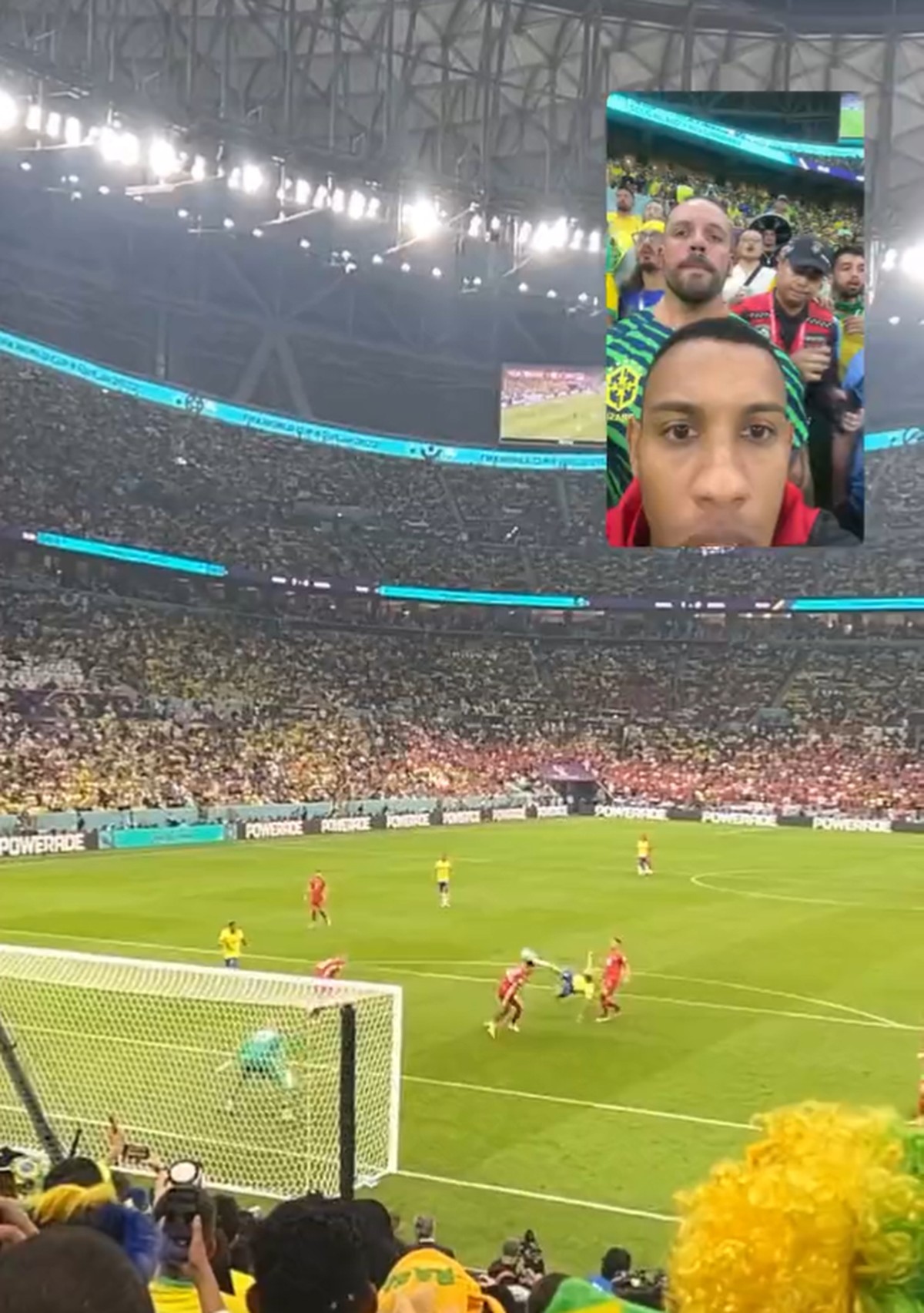 Viralizou: CR7 "bolado" e o torcedor que filmou o gol de Richarlison ...