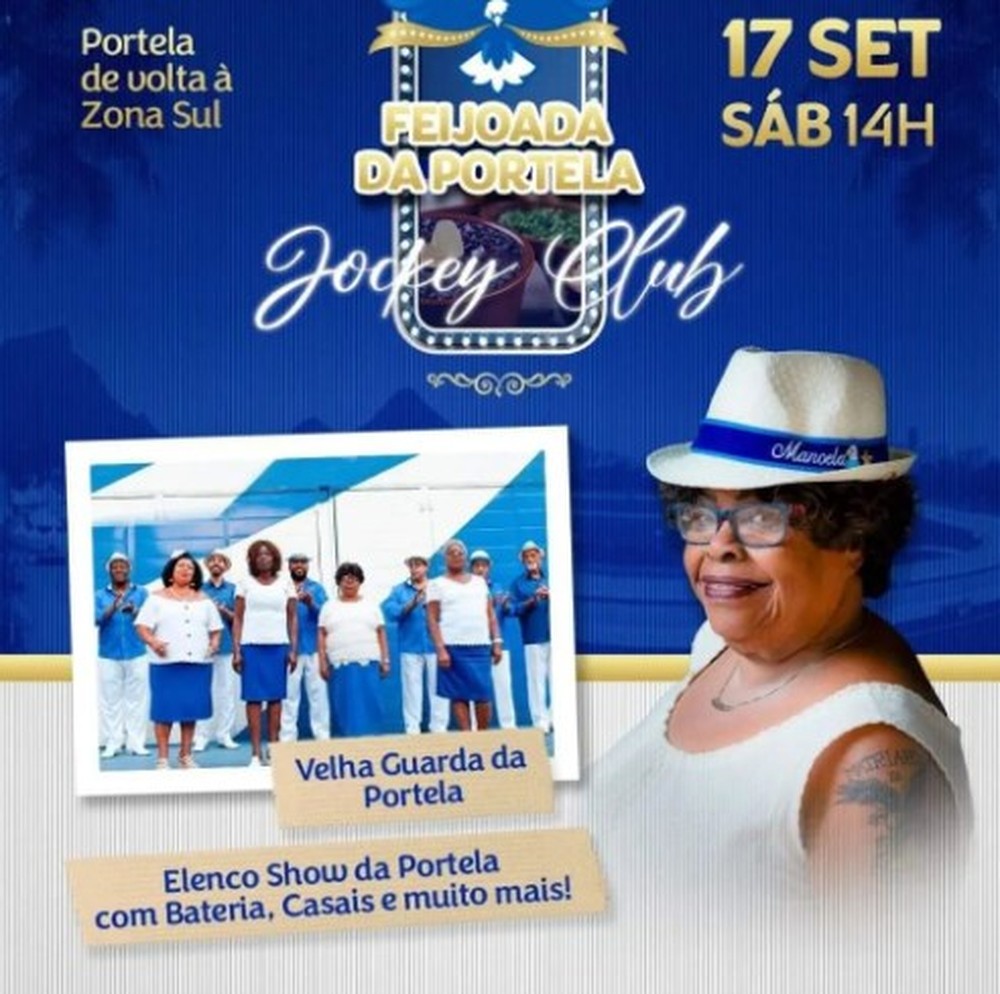 Portela terá feijoada neste sábado no Jockey já de olho no centenário