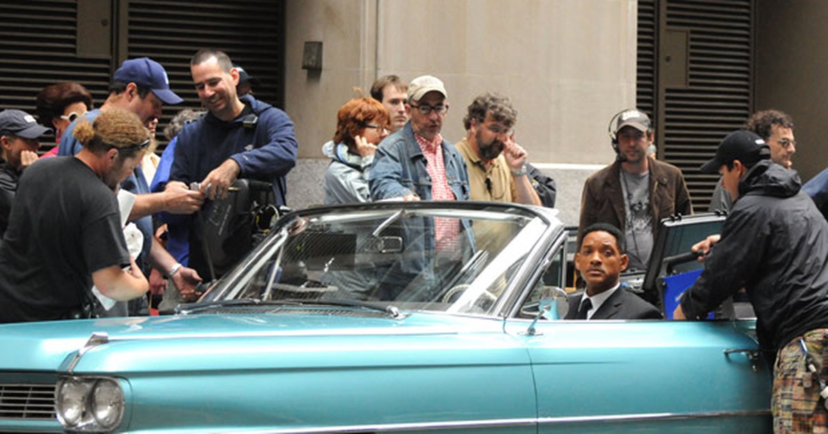 G1 - Will Smith dirige Cadillac em set de filmagens de 'MIB 3 ...