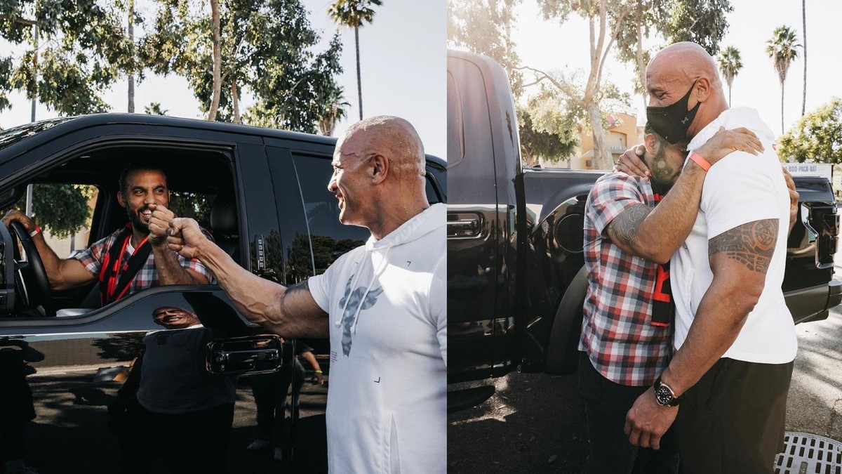 Dwayne "The Rock" Johnson presenteia fã com sua Ford F-150 Raptor ...