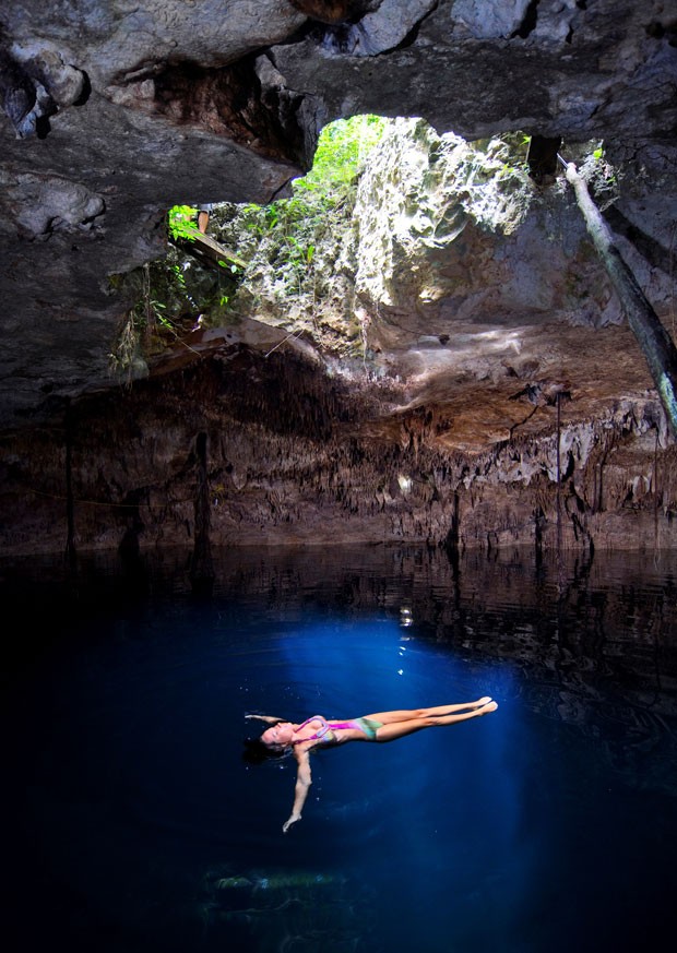 G1 - De água cristalina, poços sagrados dos maias atraem turistas no ...