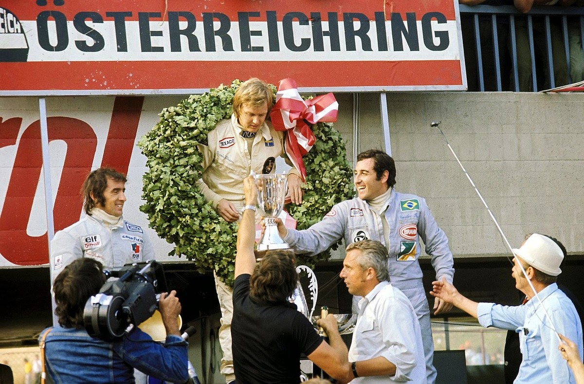José Carlos Pace subiu pela primeira vez ao pódio na Fórmula 1 há 45 ...