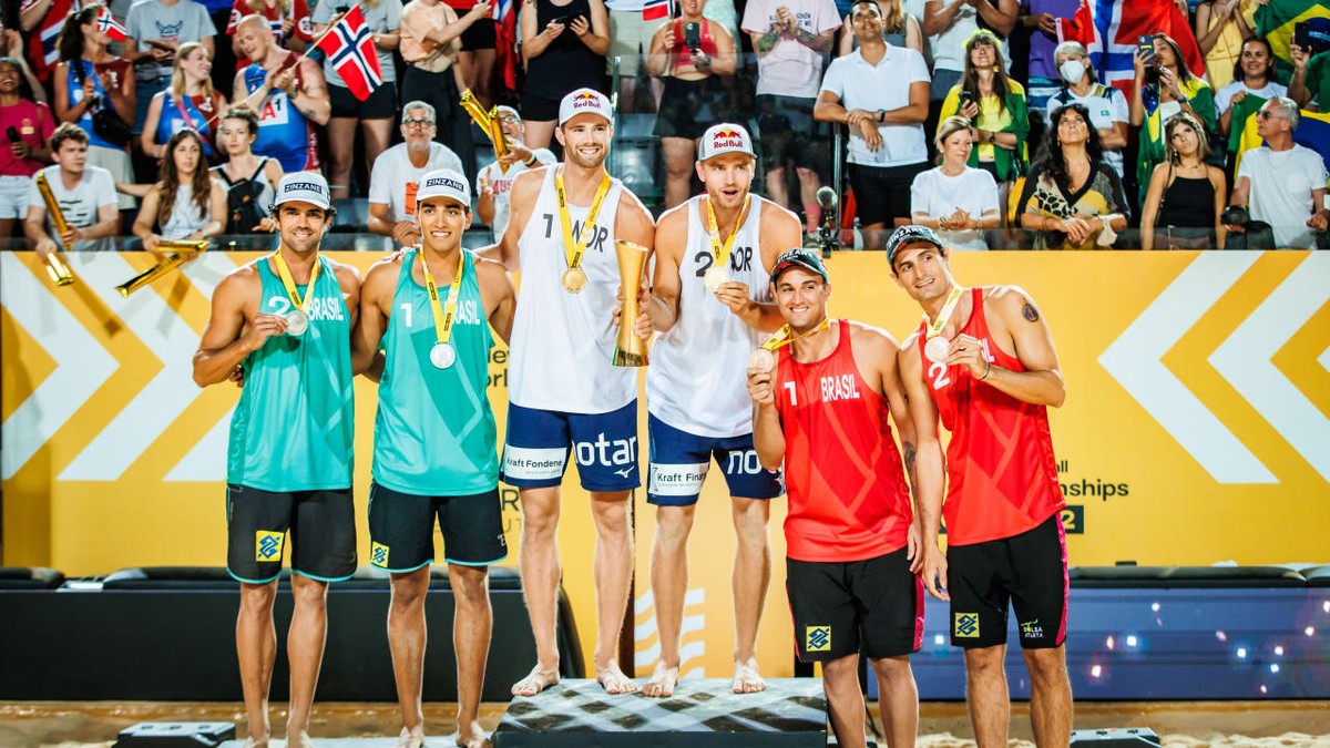 Duplas Vitor Felipe/Renato e André/George vibram com pódio no Mundial ...