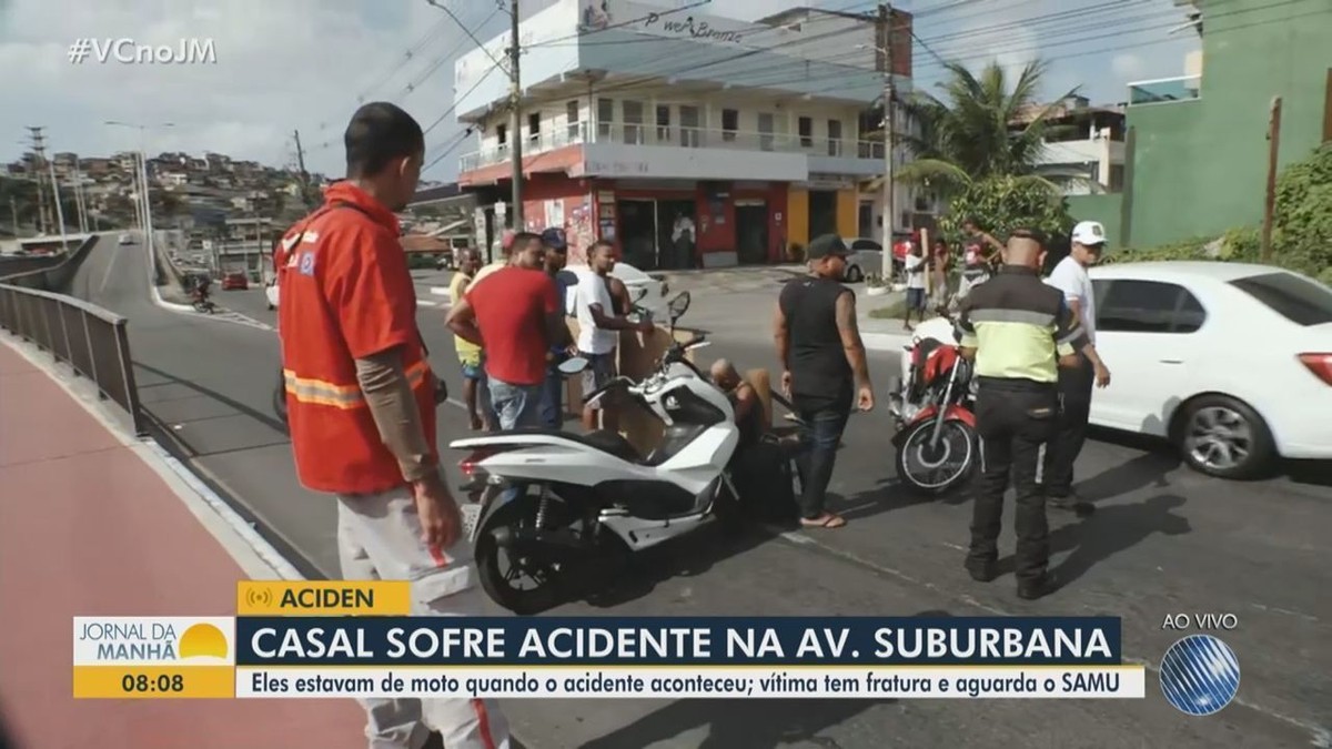 Casal fica ferido em acidente na Avenida Suburbana, em Salvador | Bahia ...