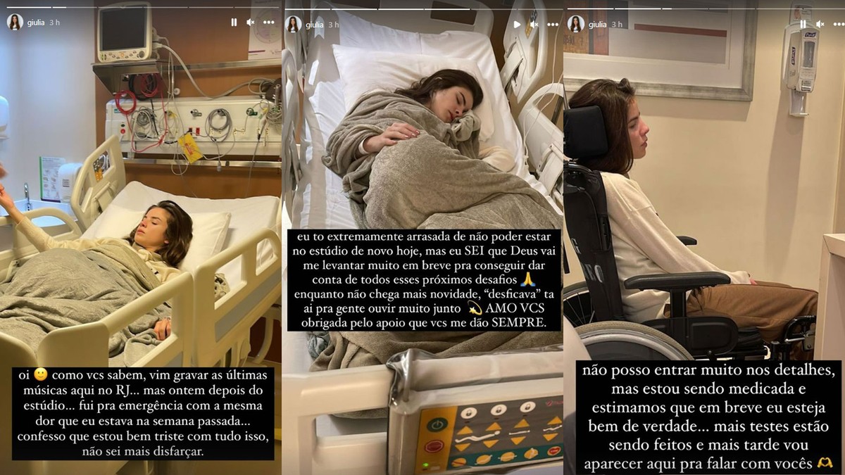 Giulia Be é internada no Rio: 'Confesso que estou bem triste com tudo ...