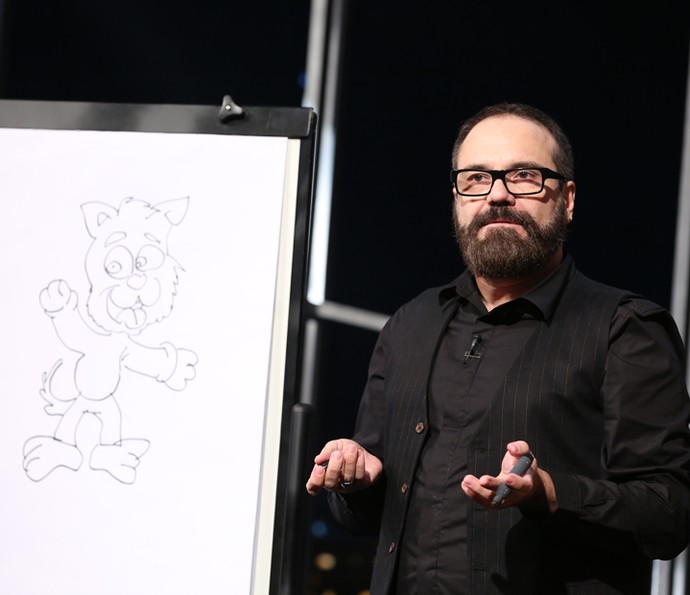 Maurício Ricardo faz brincadeiras com desenhos: 'O ser humano coloca ...