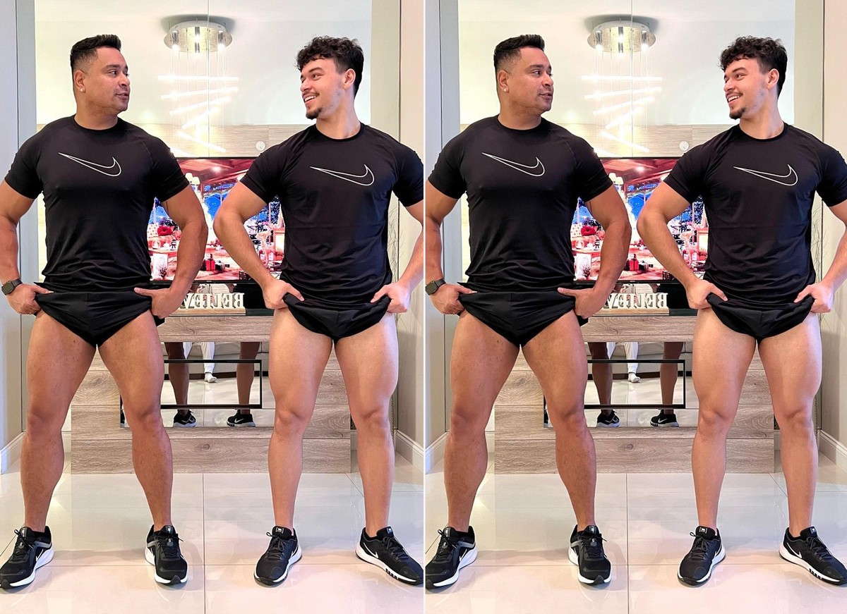 Exibindo as coxas, Xanddy comemora 19 anos de filho com Carla Perez ...