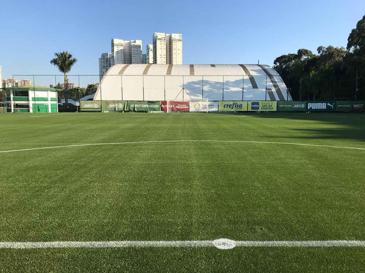 Palmeiras finaliza instalação de gramado artificial na Academia de ...