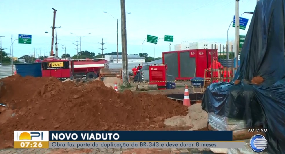Construção de viaduto na BR-343 em Teresina vai durar oito meses; veja ...