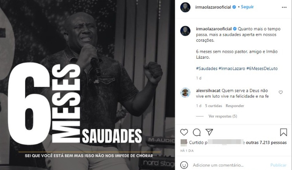 Filha Do Ex Vereador Irmão Lázaro Relembra Momentos Com Pai 6 Meses