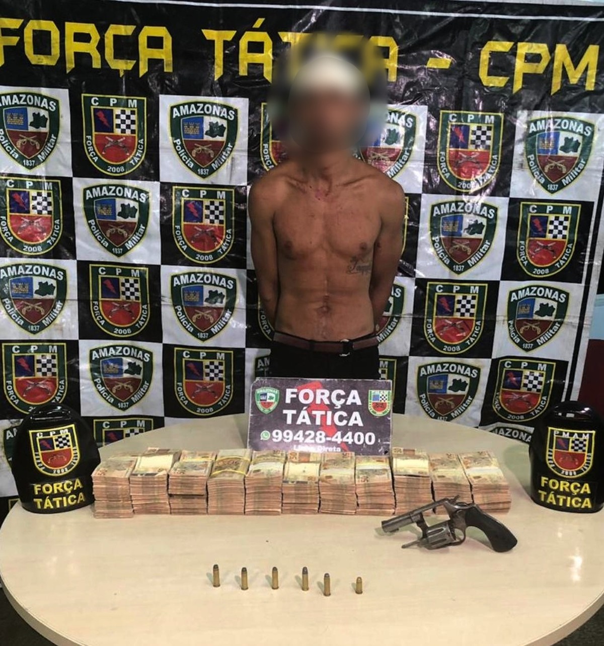 Suspeito De Assalto é Preso Com Revólver E R 250 Mil Em Manaus