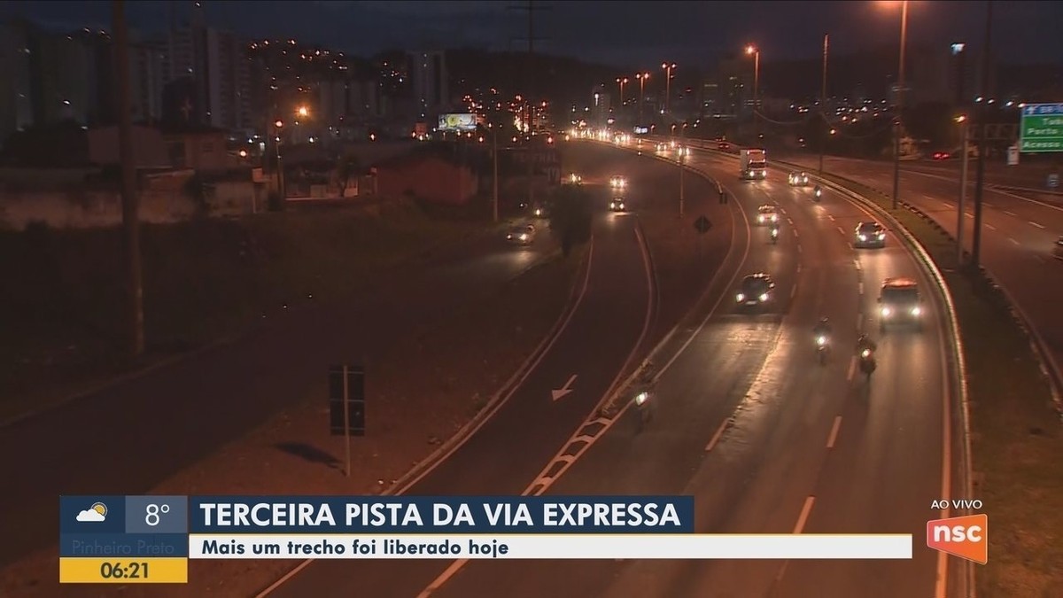 Via Expressa tem mais um trecho de 2,5 quilômetros da 3ª faixa liberado ...