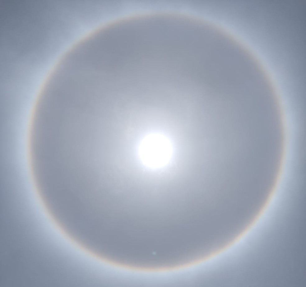 Halo solar: professor explica como se forma o 'arco-íris no sol' visto no céu do interior de SP ...