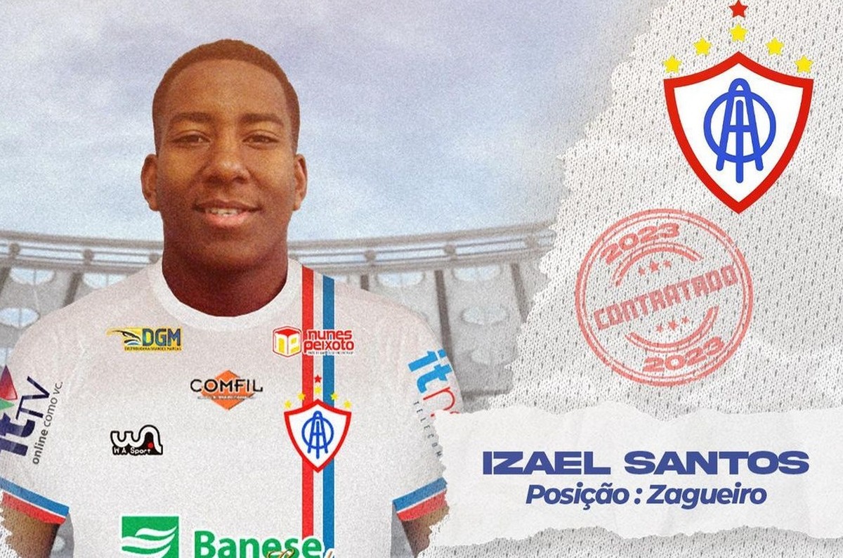 Itabaiana anuncia contratação do zagueiro Izael Santos | itabaiana | ge
