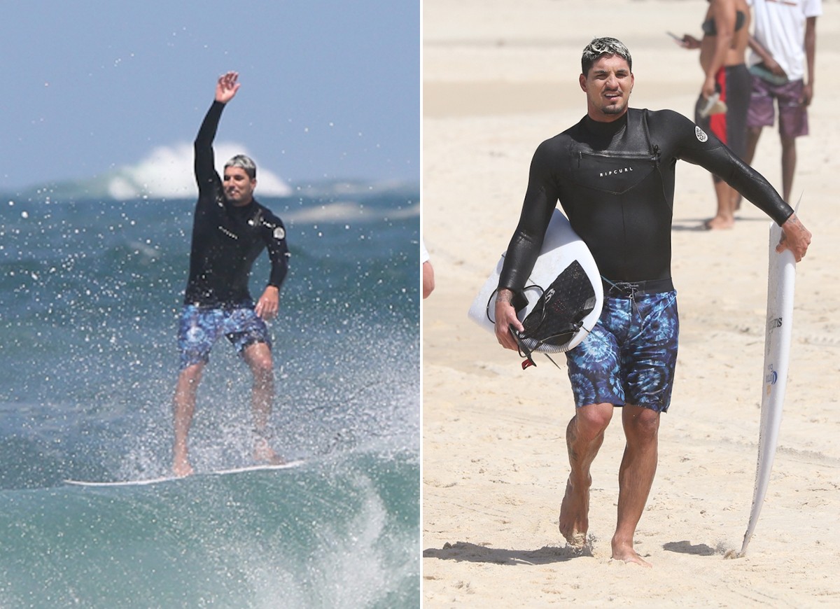 Surfista Gabriel Medina pega ondas em praia do Rio de Janeiro - Quem ...