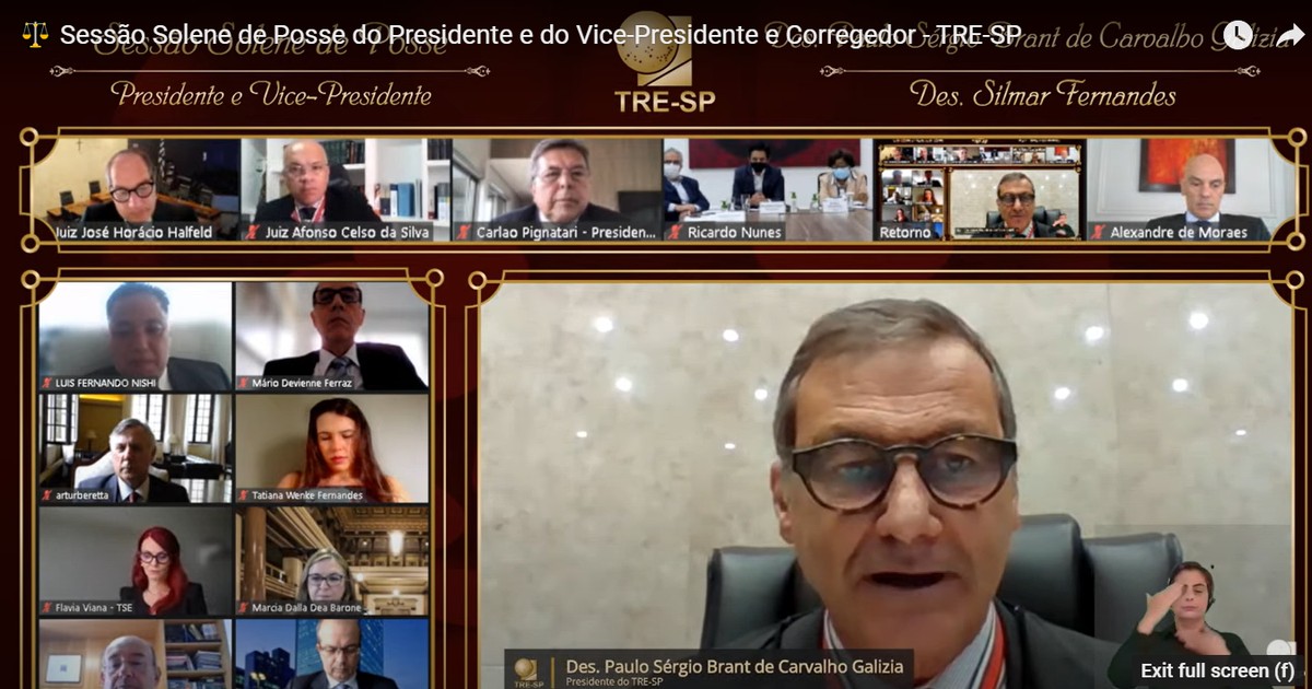 Novo presidente do Tribunal Regional Eleitoral de SP toma posse em ...
