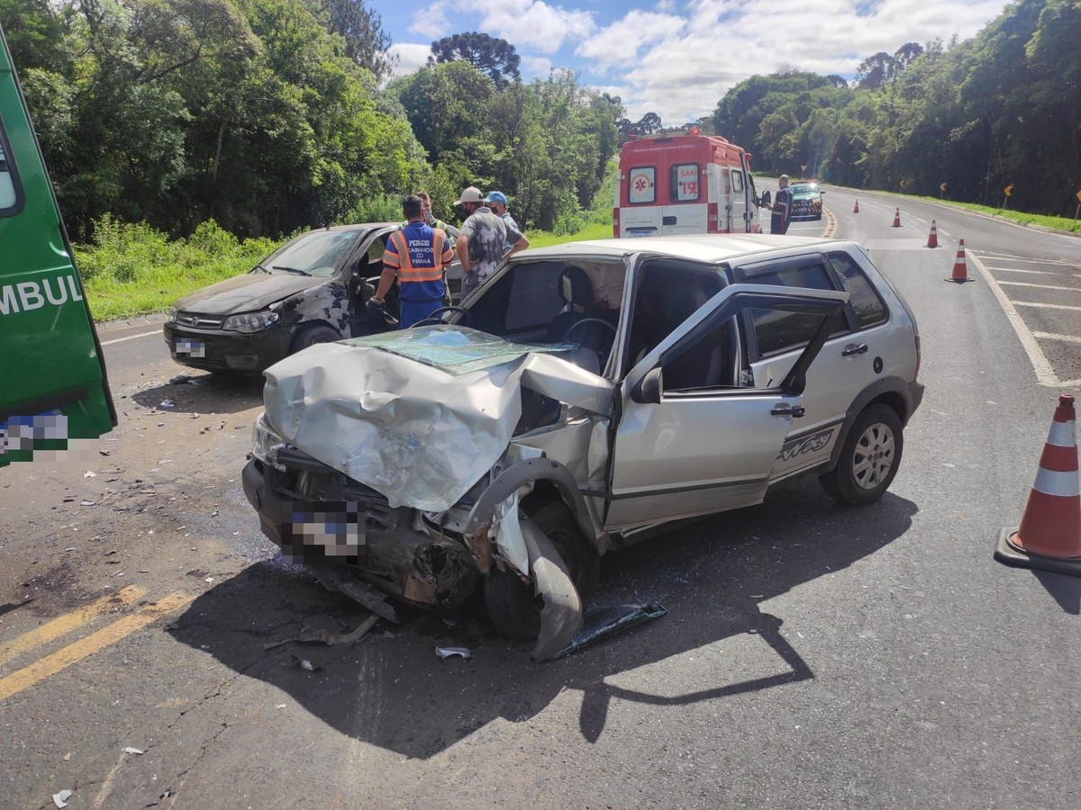 Acidente na BR-277 deixa duas pessoas feridas em Fernandes Pinheiro ...