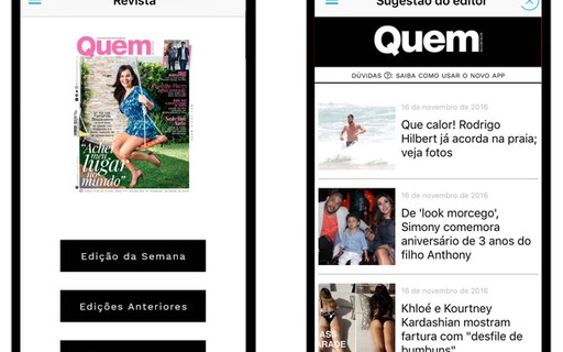 QUEM lança aplicativo para smartphones - Quem | QUEM News