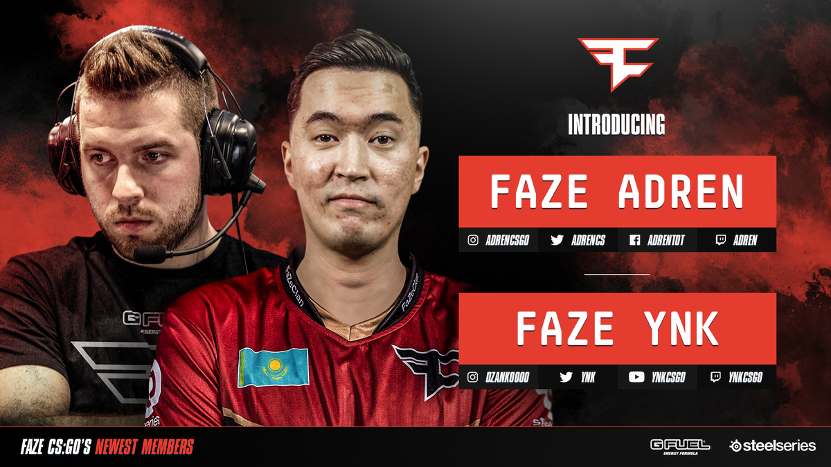 CS:GO: FaZe anuncia AdreN para Major; YNk é novo técnico | e-sportv ...