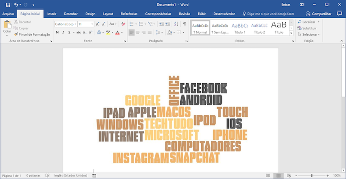Como criar uma nuvem de palavras no Word | Produtividade | TechTudo