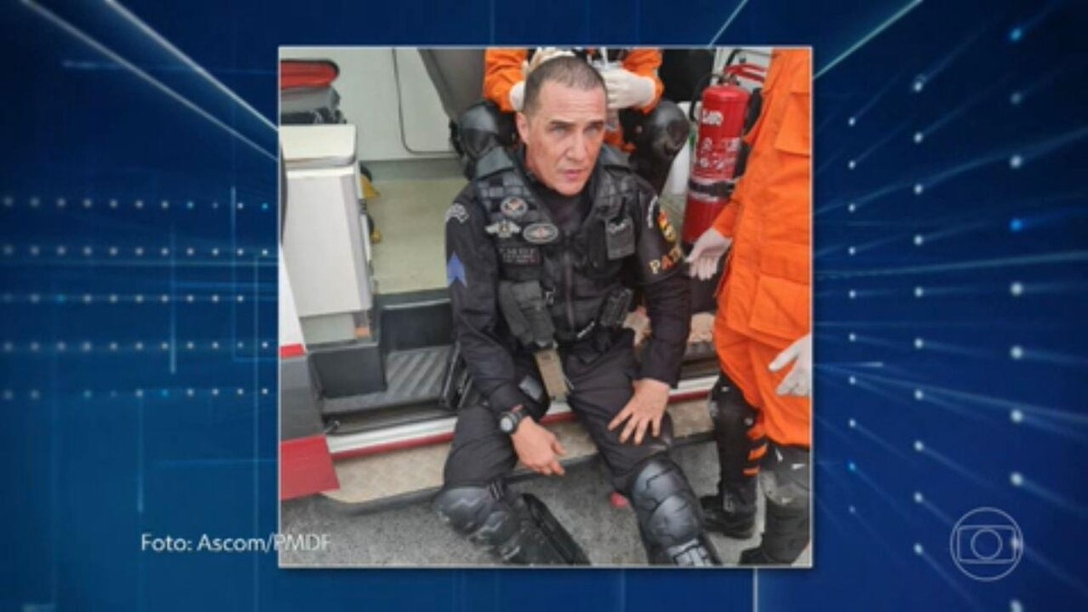 PMs feridos de forma violenta por vândalos no último dia 8 contam como ...