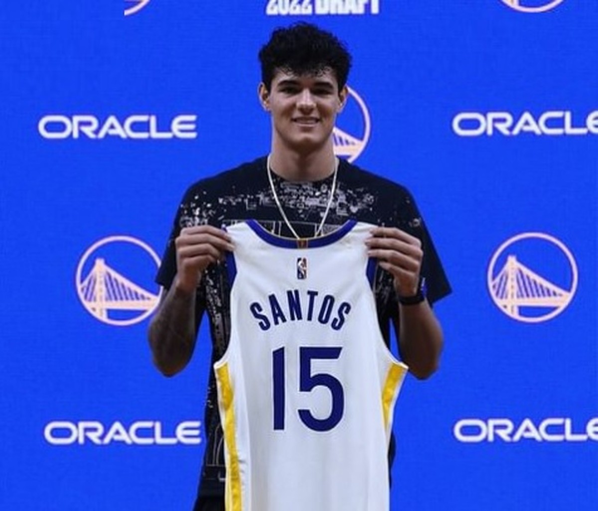 NBA: Gui Santos é apresentado nos Warriors e recebe a camiseta 15 | nba ...
