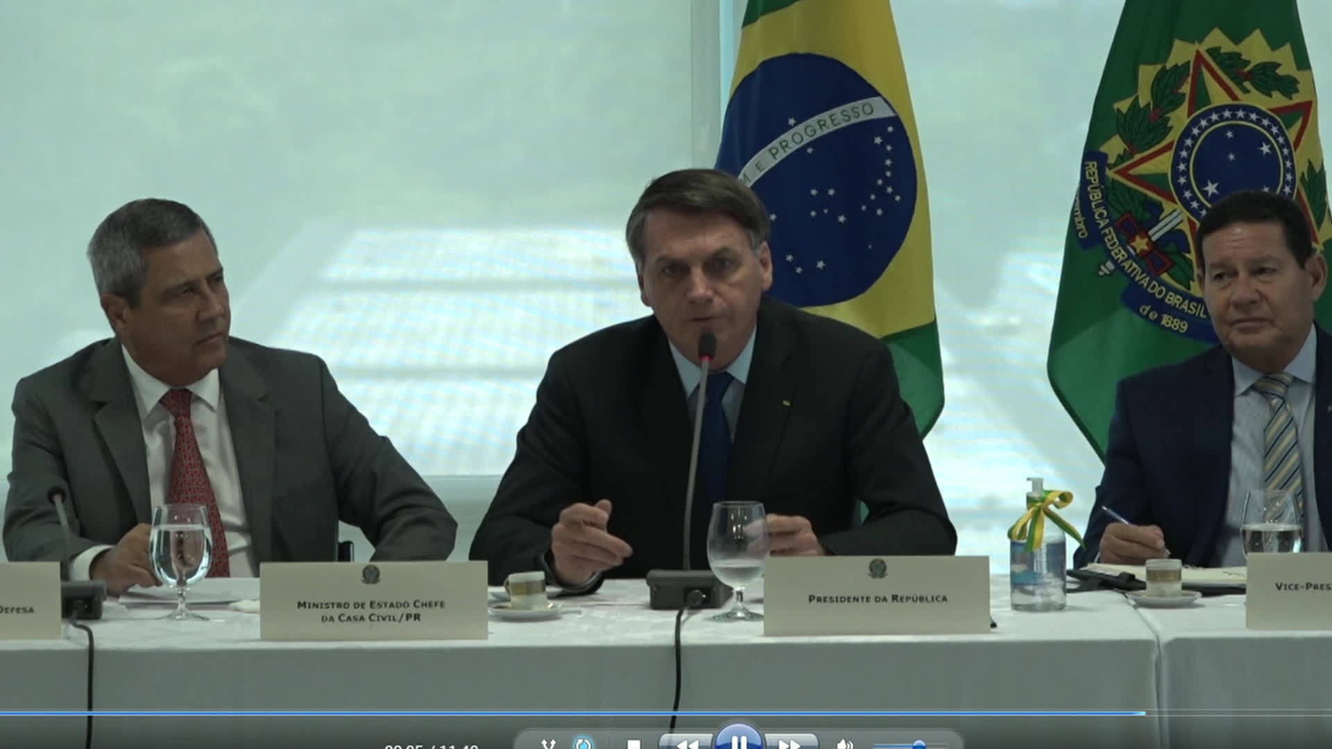 VÍDEOS: Veja os vídeos da reunião entre Bolsonaro e ministros ...