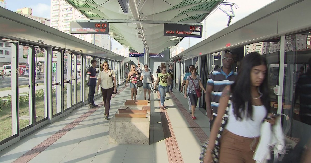 G1 - Nova estação do VLT é inaugurada nesta quarta-feira em Santos, SP ...