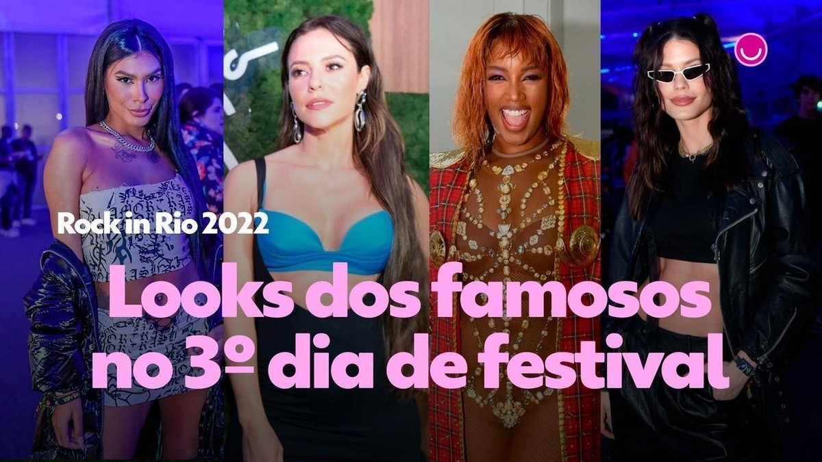 Rock in Rio: confira os looks dos famosos no terceiro dia do festival | Rock in Rio | gshow