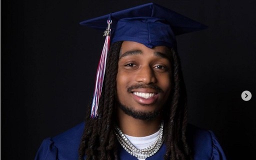 Rapper Quavo se forma no Ensino Médio aos 29 anos e emociona fãs ...
