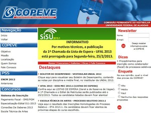 G1 - Copeve diz que 1ª chamada da lista de espera do SiSU sai nesta ...