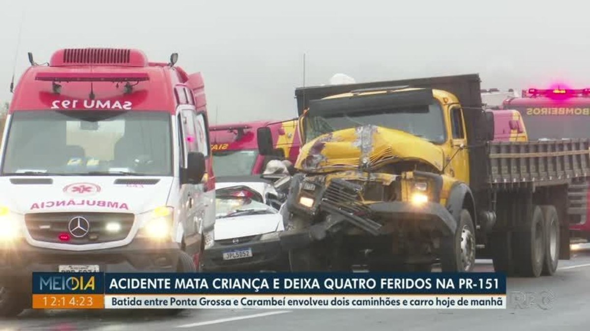 Criança De 10 Anos Morre E 4 Pessoas Ficam Feridas Em Acidente Entre