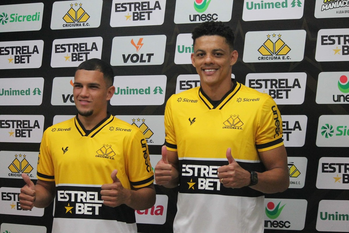 Criciúma apresenta oficialmente Crystopher e Walisson Maia | criciúma | ge