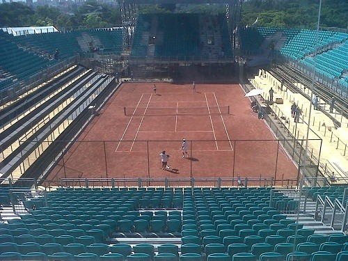 Fotos: Quadra central do Rio Open recebe retoques finais | Top spin - O ...