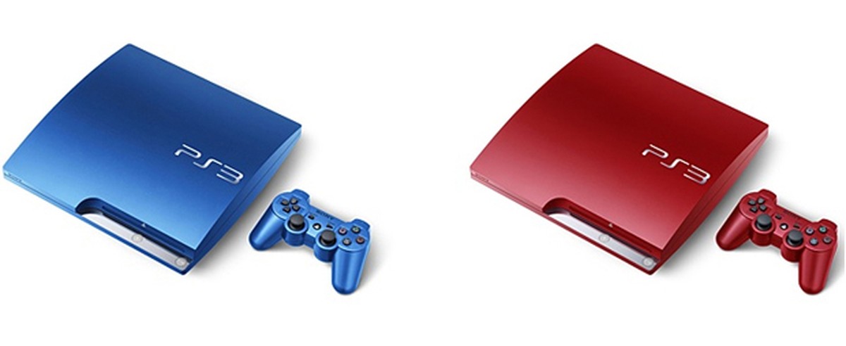 PlayStation 3 Slim ganha duas novas cores: Vermelho e Azul | Notícias ...