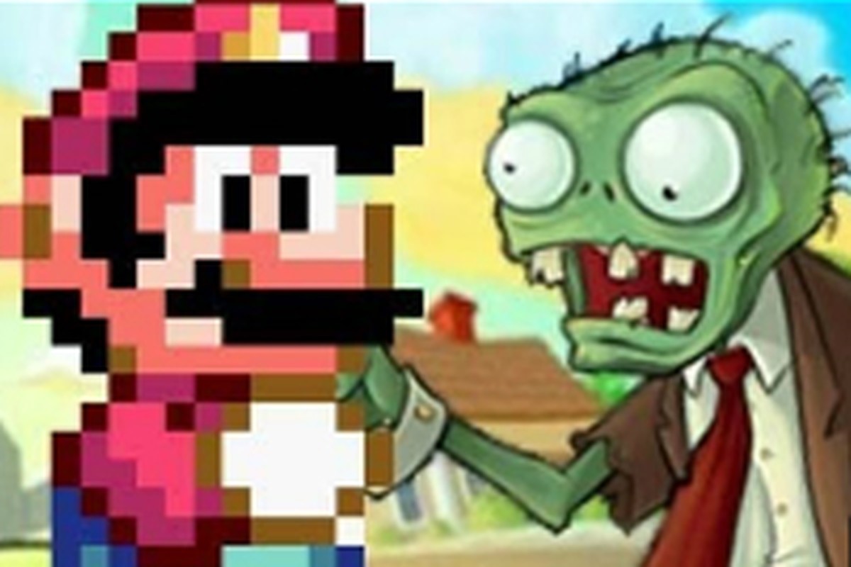 Mario resolve enfrentar o novo game sensação: Plants vs. Zombies ...