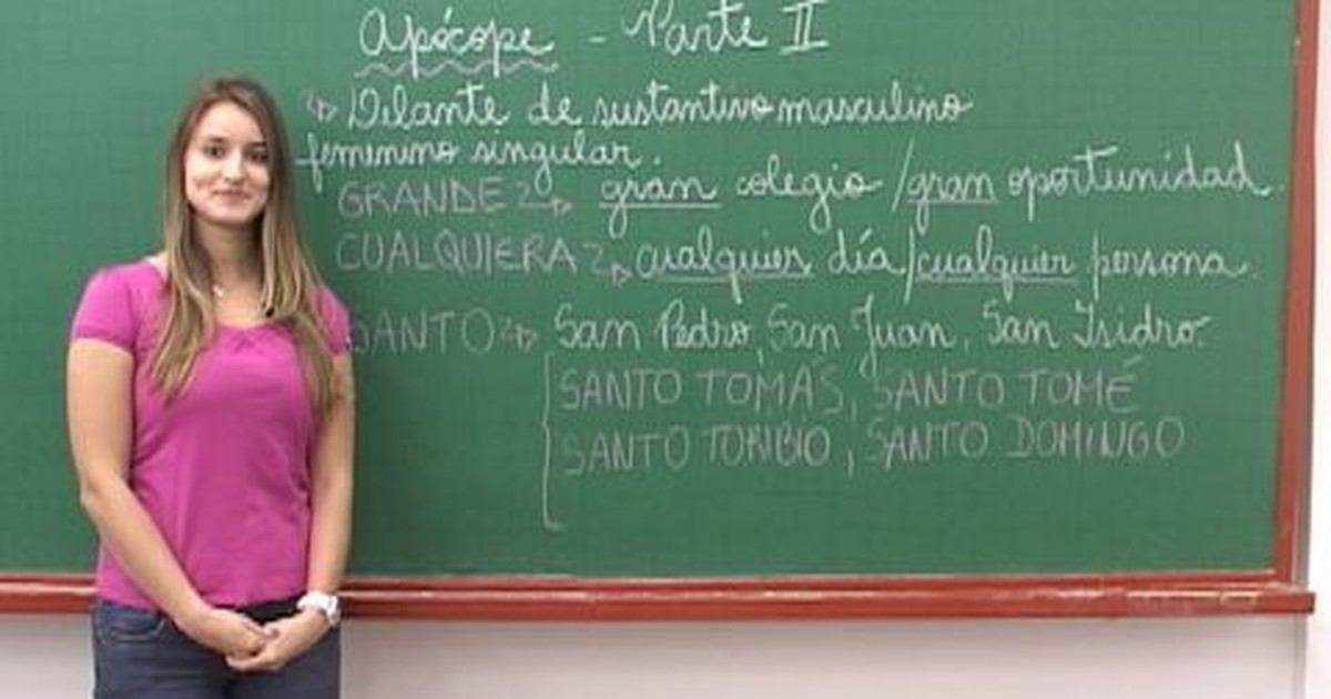 G1 - Veja mais casos de apócope na aula de espanhol - notícias em Educação