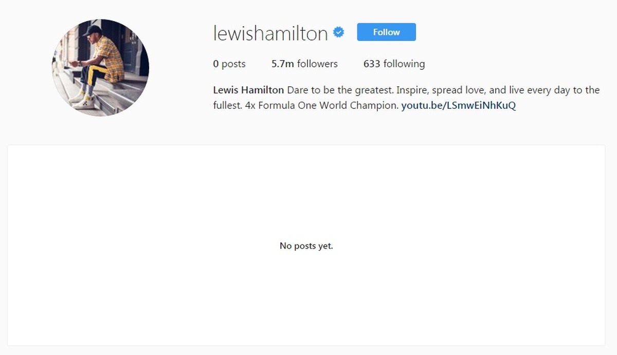 Hamilton zera conta do Instagram após polêmica por criticar sobrinho de ...