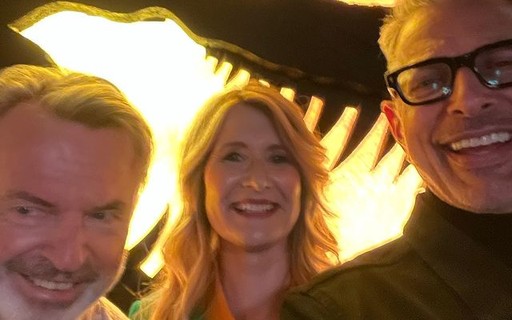 Trio icônico de 'Jurassic Park' se reúne para foto, 28 anos após o ...