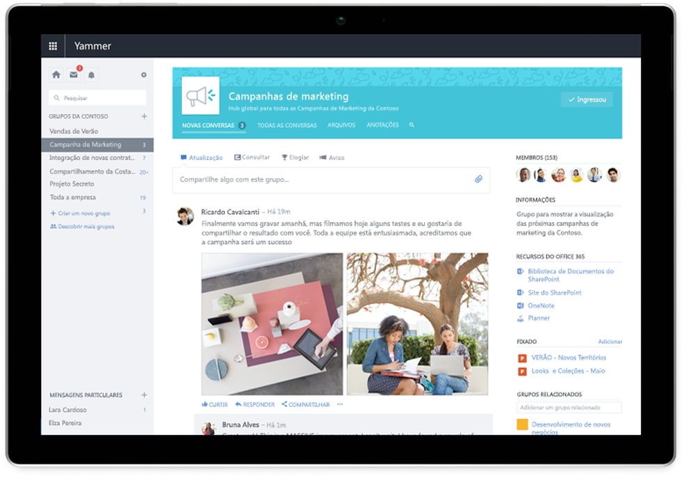 O que é Yammer? Conheça a rede social para trabalho da Microsoft ...