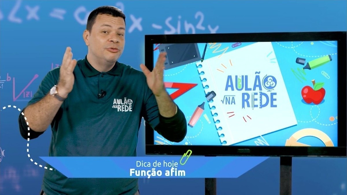 Aulão Na Rede Professor De Matemática Fala Sobre Função Afim Aulão