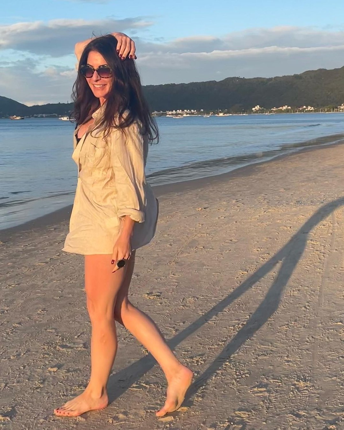 Ana Paula Padrão encanta com clique praiano | Entretenimento | Glamour