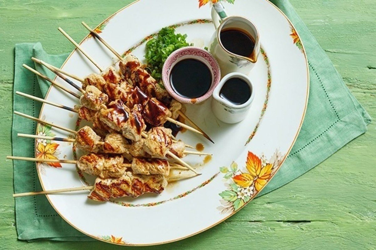 Espeto de frango com molho teriaki | Cozinha Prática | Receitas