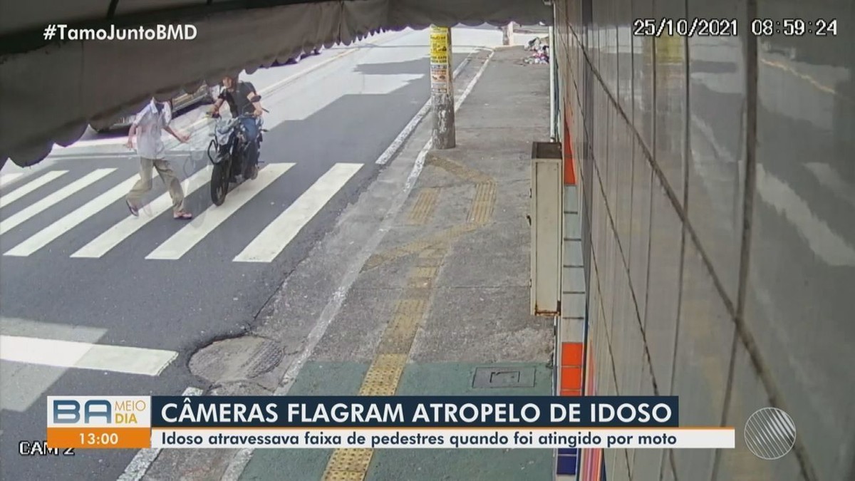 Vídeo mostra momento em que idoso é atropelado e morre em faixa de pedestres de Salvador | Bahia ...