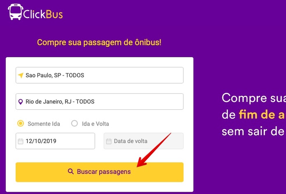 Como usar o ClickBus para comprar passagens de ônibus e ter desconto ...
