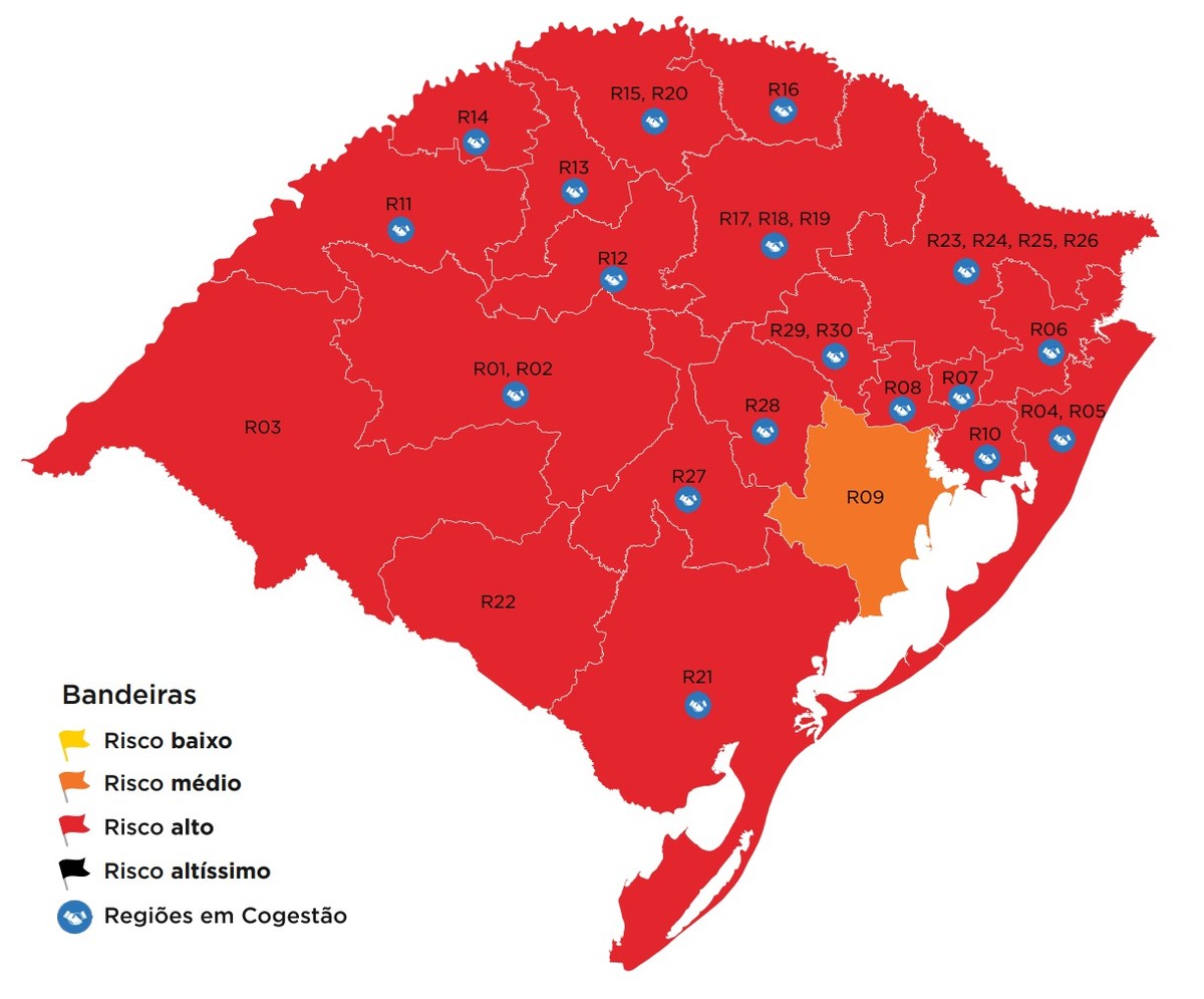 Governo do RS recebe três recursos ao mapa da 33ª semana do ...