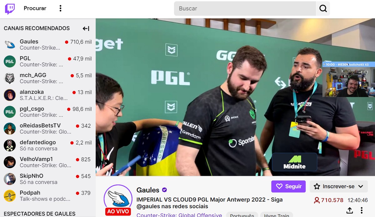 Gaules bate recorde de Felipe Neto em partida da Imperial | streamers | ge