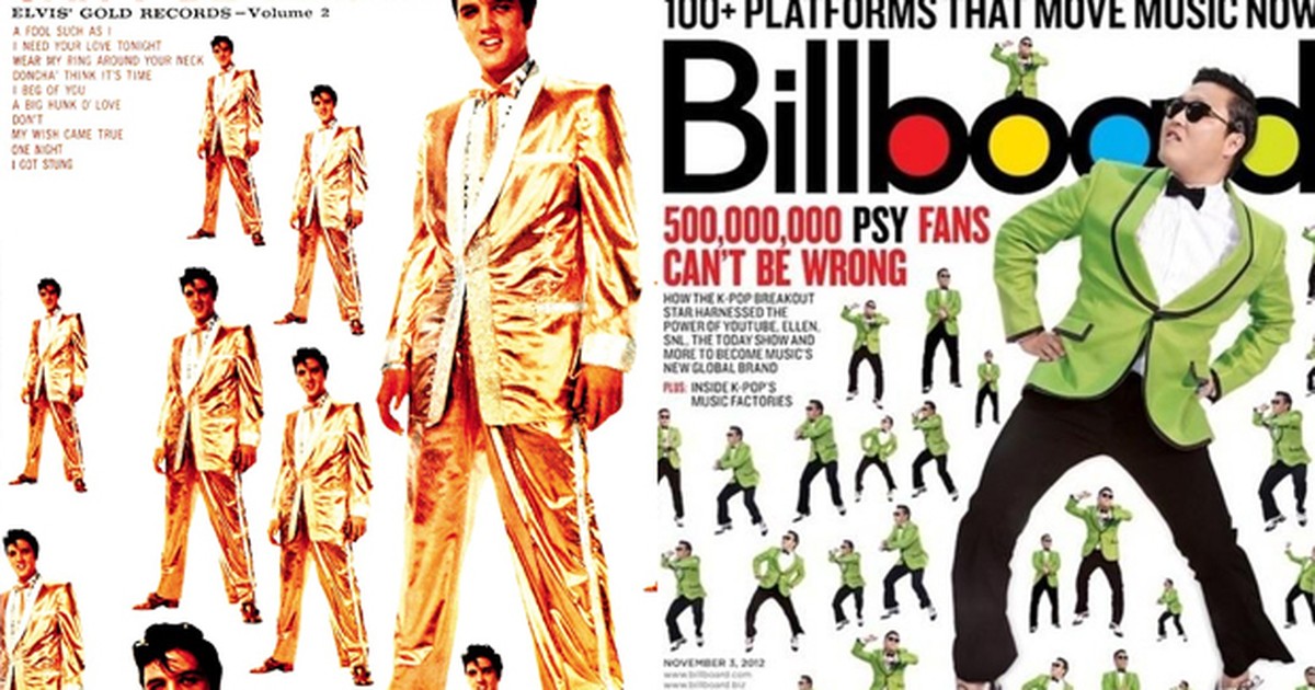 G1 - Sul-coreano Psy faz paródia de Elvis Presley na capa da revista ...