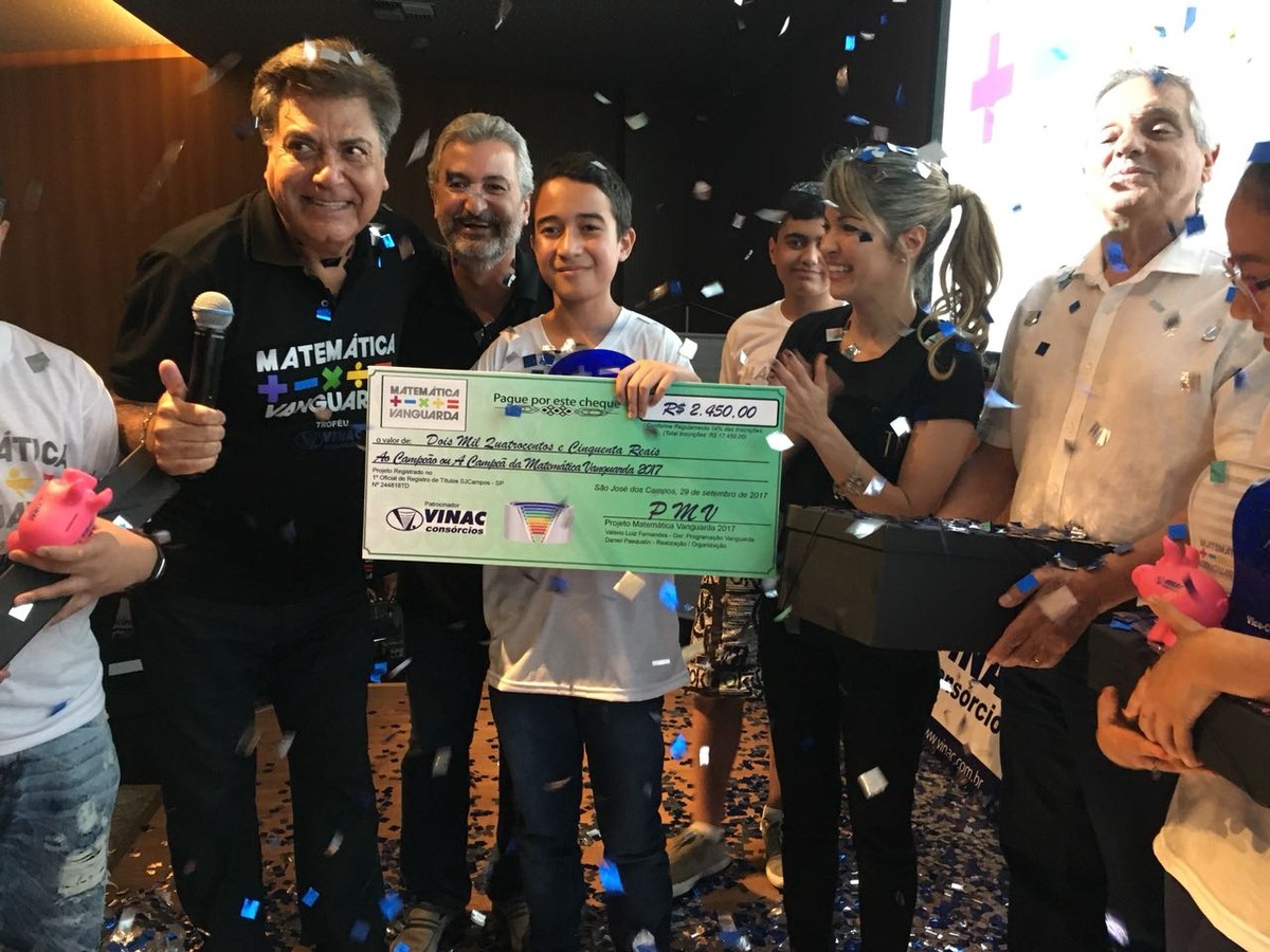 Aluno de São José do Barreiro é o campeão do Matemática Vanguarda ...