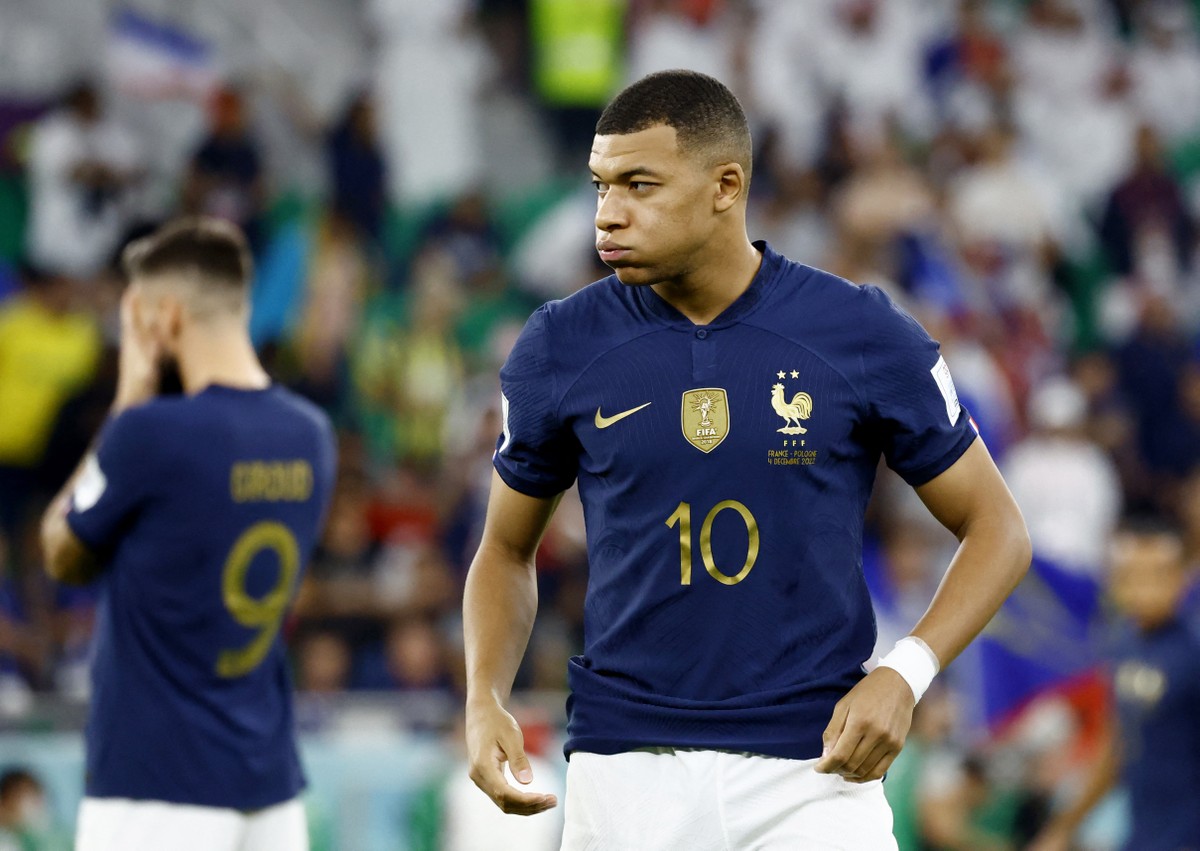 Mbappé é desfalque em treino da França nesta terça | frança | ge